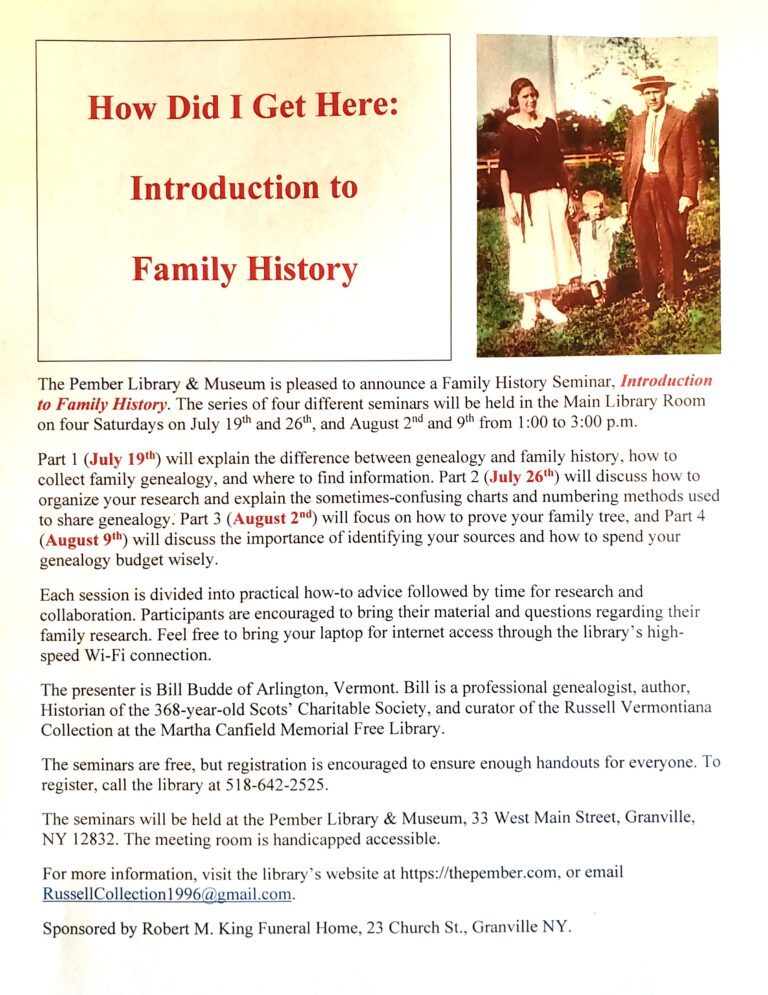 The Pember Museum and Library, Granville New York – Natural History ...